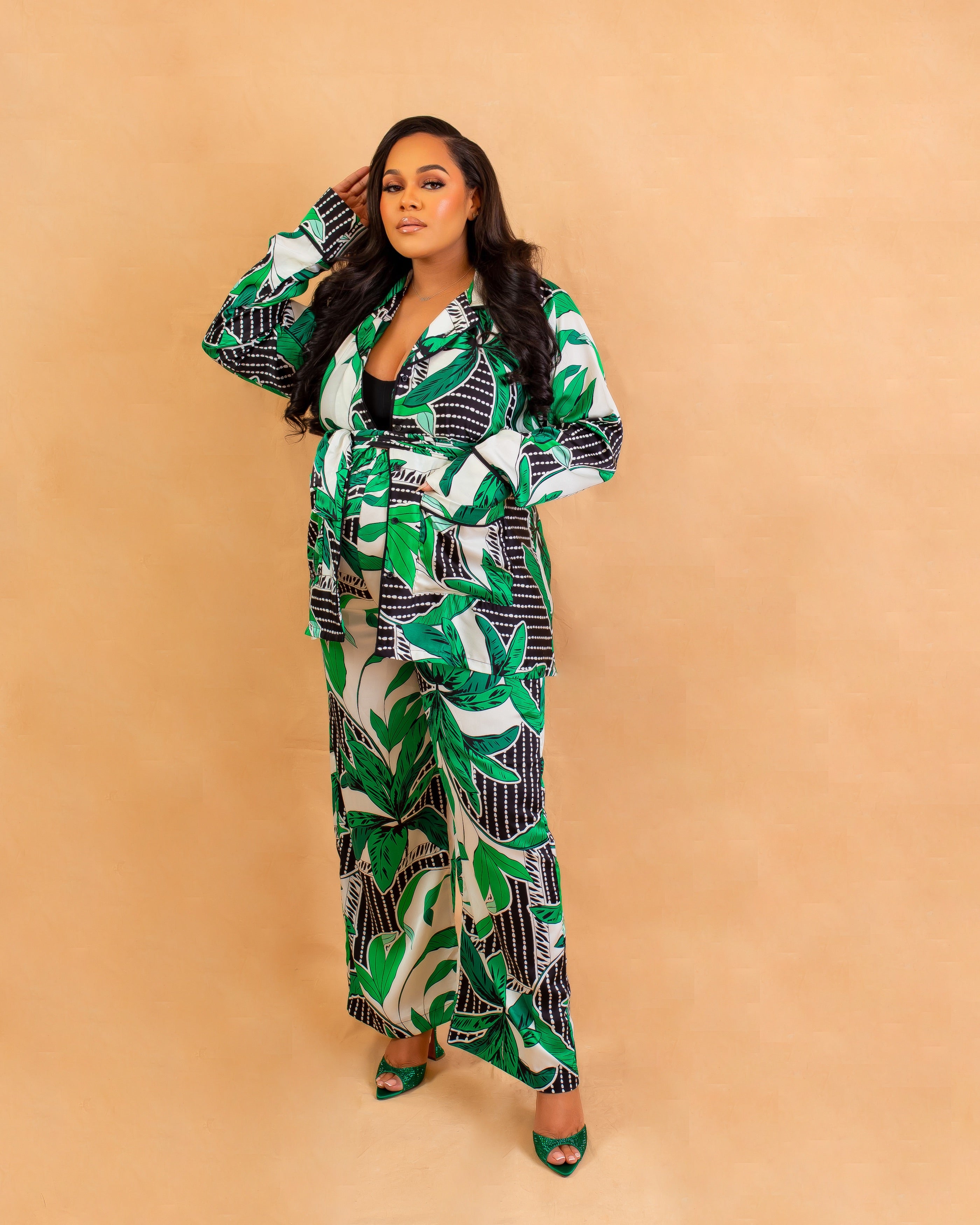 Bumpiana Eva Kimono Silk Set – Ziva Lagos